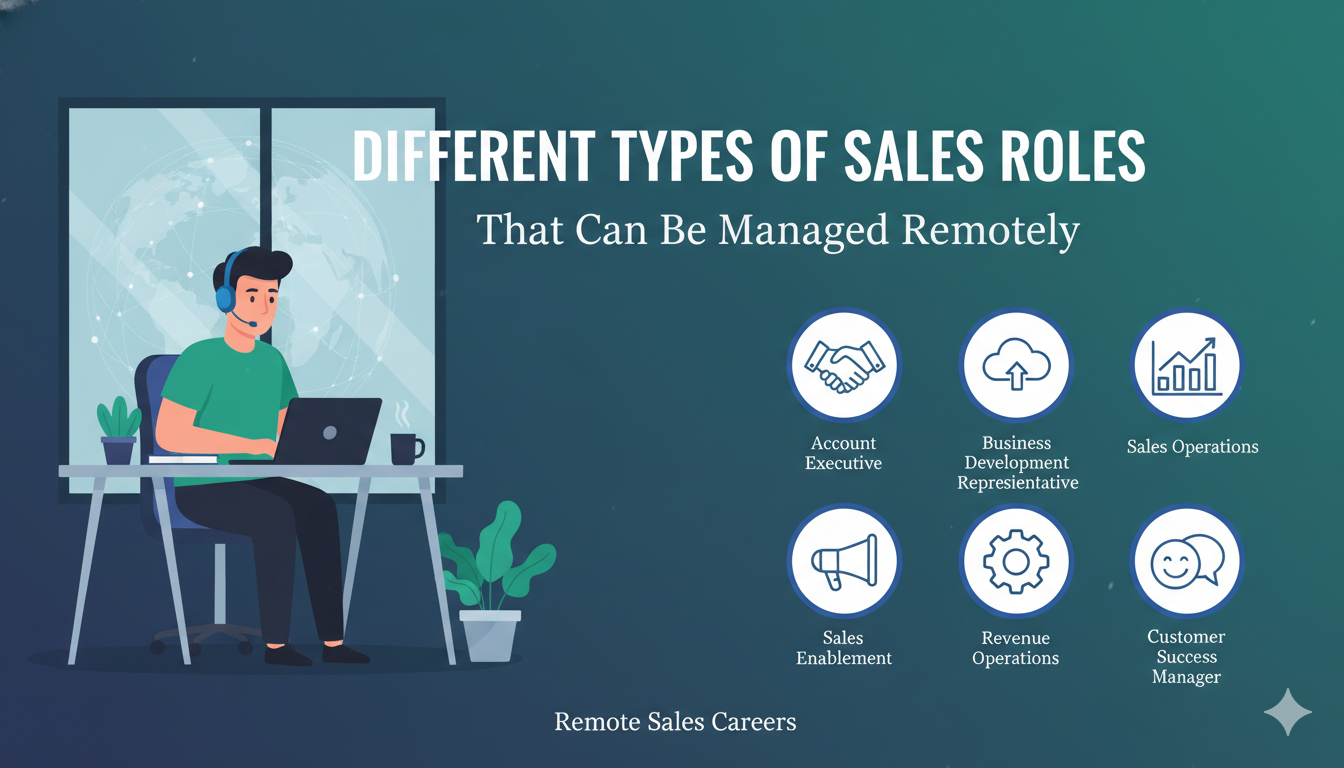 Different Types of Sales Roles That Can Be Managed Remotely - Magetop Blog